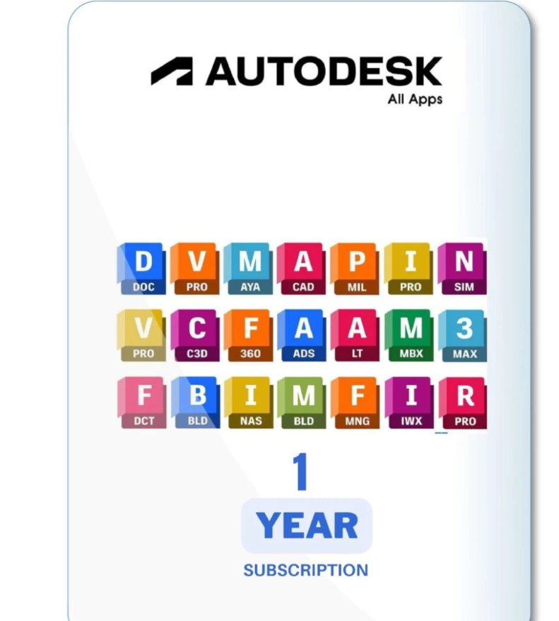 Autodesk All Apps Activation – 1 Year 2025