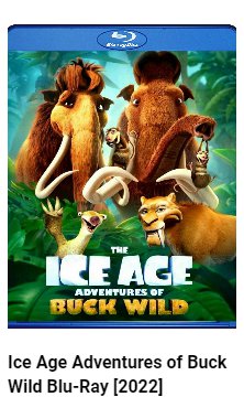 Ice Age Adventures of Buck Wild Blu-Ray [2022] Pre-order**