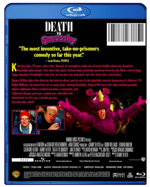 Death to Smoochy Blu-Ray [2002] blu ray region ABC ship worldwide
