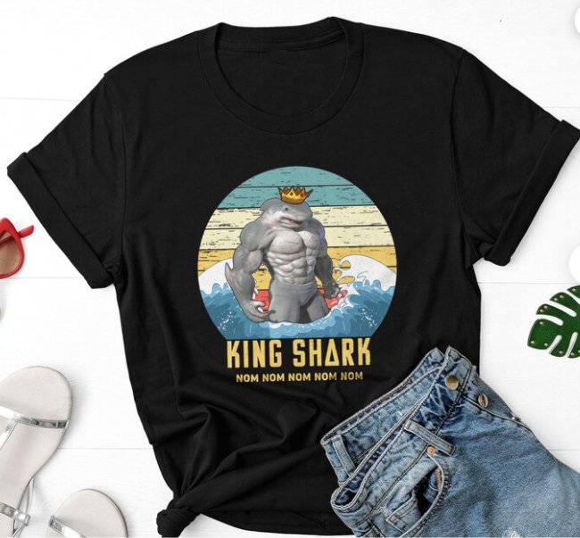 King Shark The Suicide Squad Funny Num Num Shirt Unisex T-Shirt
