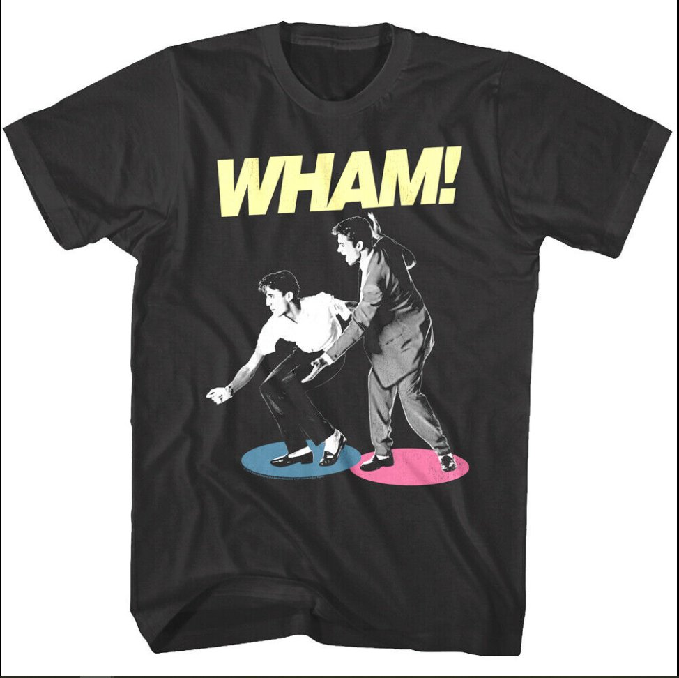 Wham George Michael Jitterbug Dance Men's T-Shirt Pop Music Ridgeley ...