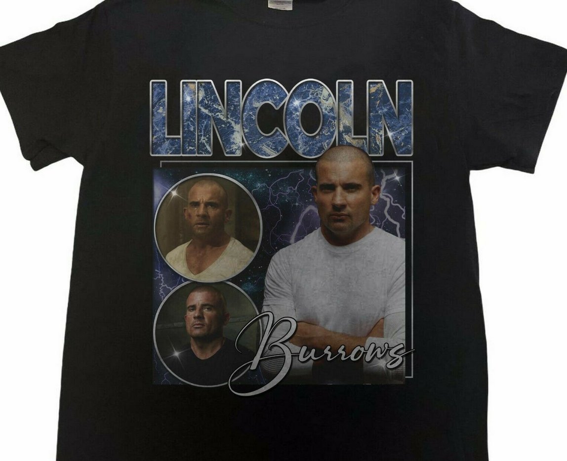 Lincoln Burrows Prison Break Dominic Purcell 90s Vintage T- Shirt