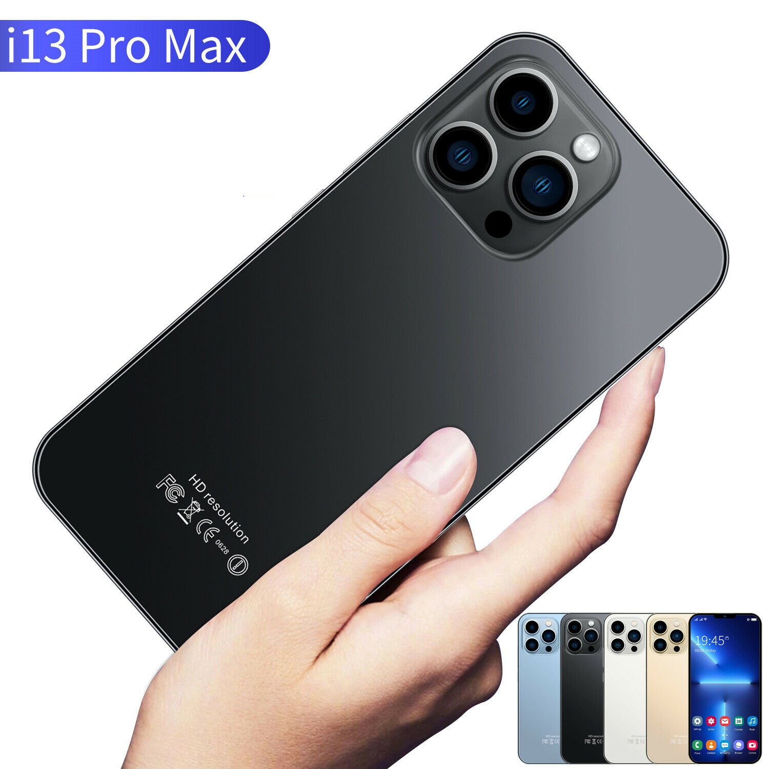 lot of 10 Unlocked i13 Pro Max Android 10 Smartphone 8G+128GB 3G Phone ...