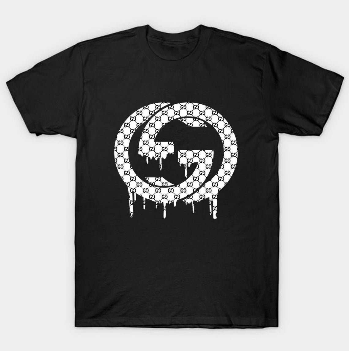 Dripping Gucci Logo Vintage T-Shirt, Gucci Inspired T-shirt