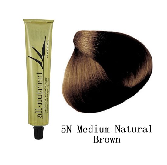 All-Nutrient Permanent Cream Hair Color - 5N Medium Natural Brown