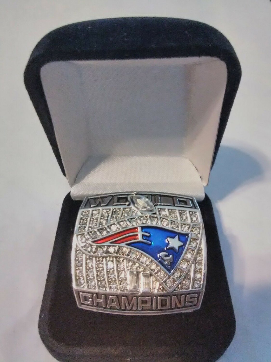 2001 New England Patriots Super Bowl Championship Ring- Size -11- Texas ...