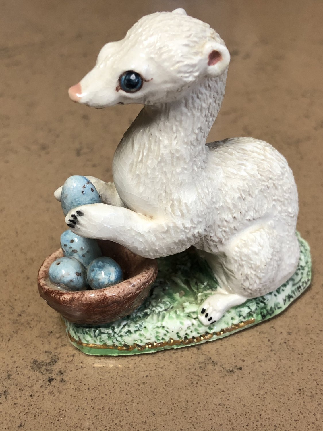 Rare Basil Matthews England Mongoose Stealing Eggs