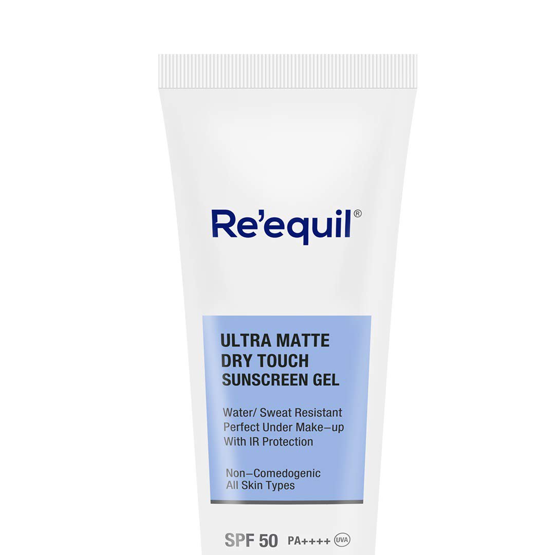 RE' EQUIL Ultra Matte Dry Touch Sunscreen Gel SPF 50 PA++++, Water ...