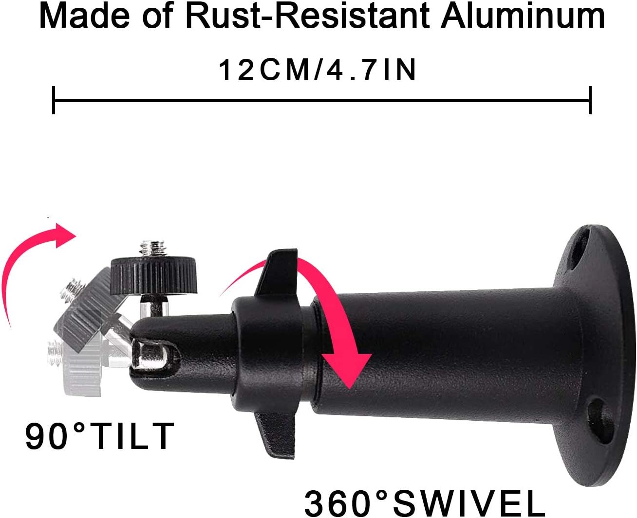 Security Camera Wall/Ceiling Mount, Adjustable Indoor/Outdoor Mount ...