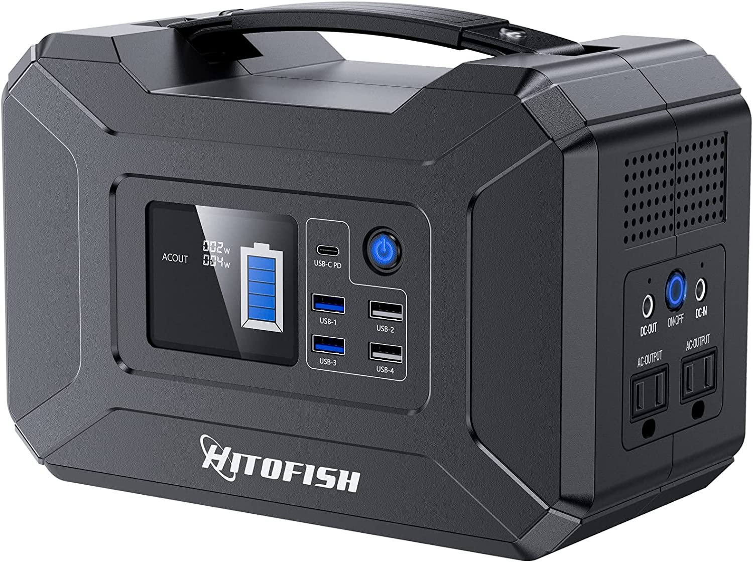 Portable Power Station, 296Wh Outdoor Backup Lithium Battery Solar ...