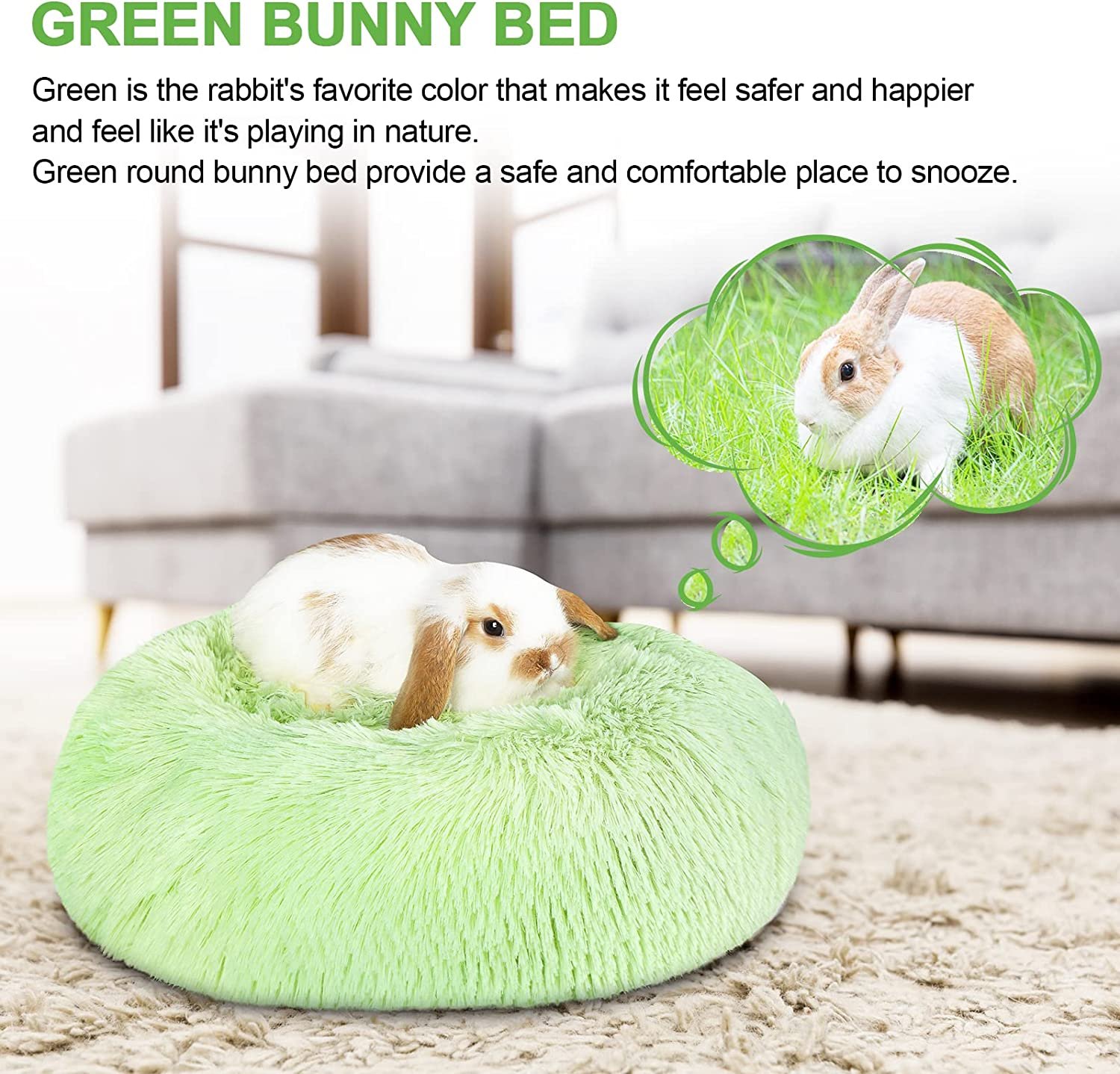 Bunny Bed for Rabbits, Warm Rabbit Bed Small Animal Beds for Guinea Pig ...