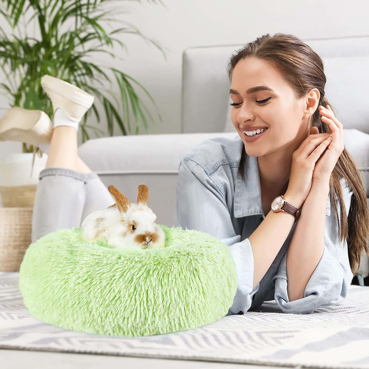 Bunny Bed for Rabbits, Warm Rabbit Bed Small Animal Beds for Guinea Pig ...