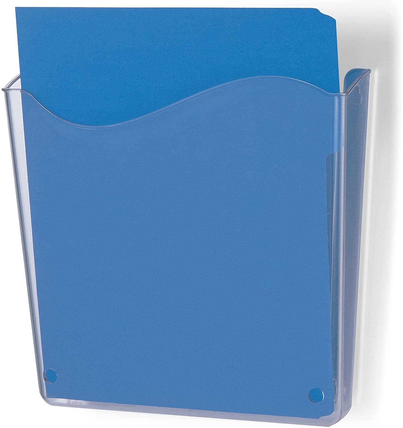 Officemate® OIC® Unbreakable Vertical Wall File, 10"H X 10"W X 3"D, Clear