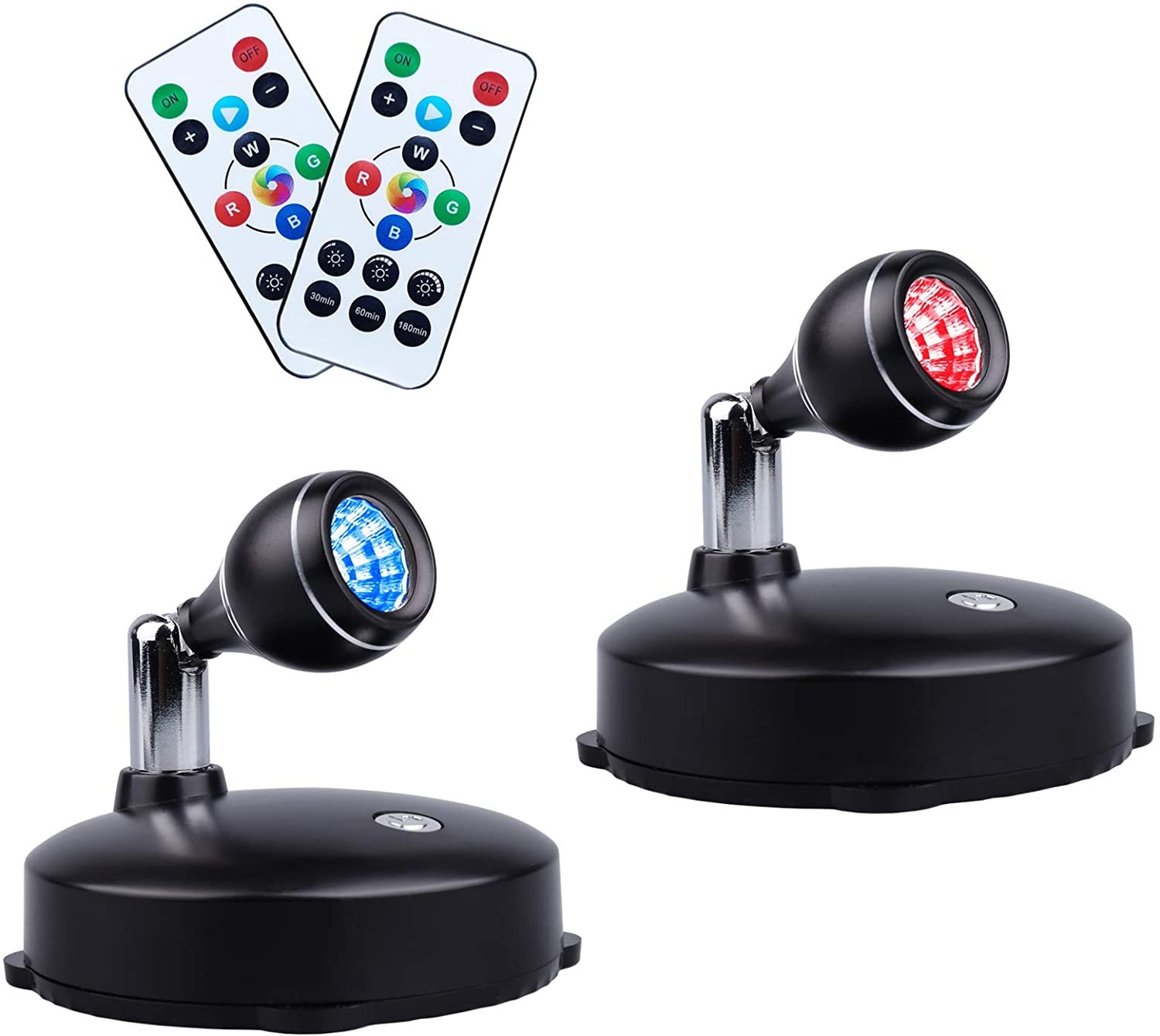 LED Spot Light Indoor, Battery Operated Led Light Stick up Lights with ...