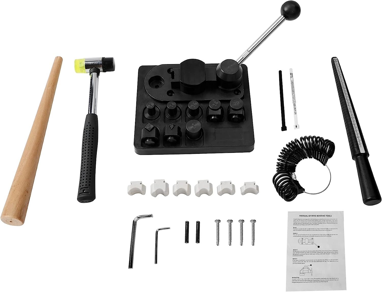 Ring Bender Ring Bending Tool Kit, Ring Making Tool with Nylon Dies ...