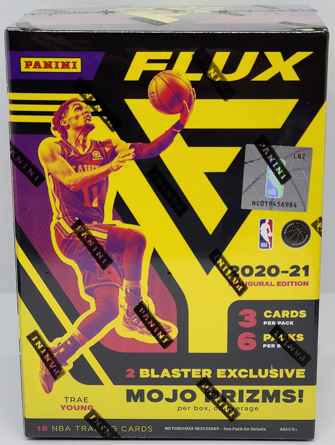2020-21 Flux Basketball Trading Cards Retail Blaster Box (18 Cards per Box)