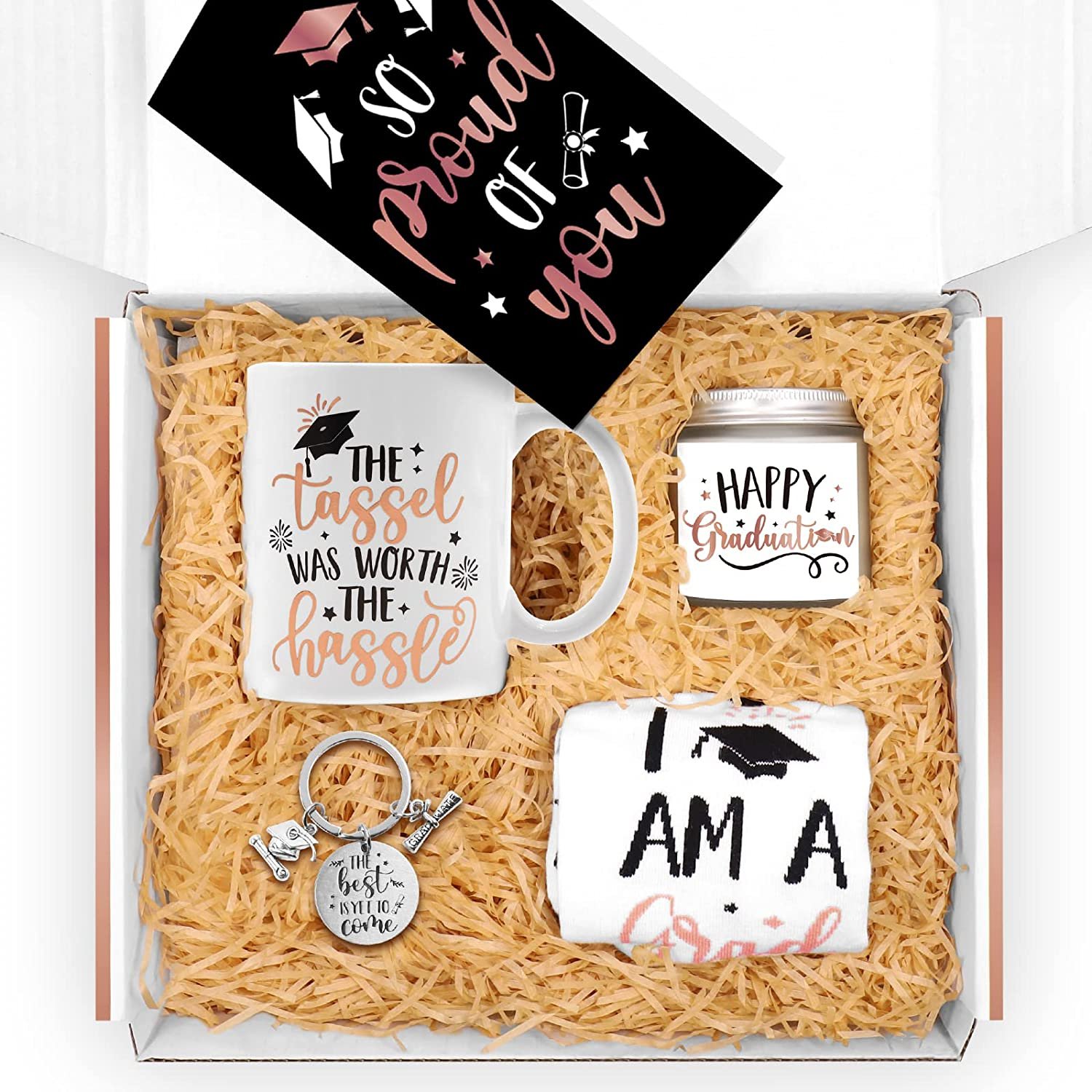 Graduation Gift Set for Her Congratulations Present Box for Girl Women ...