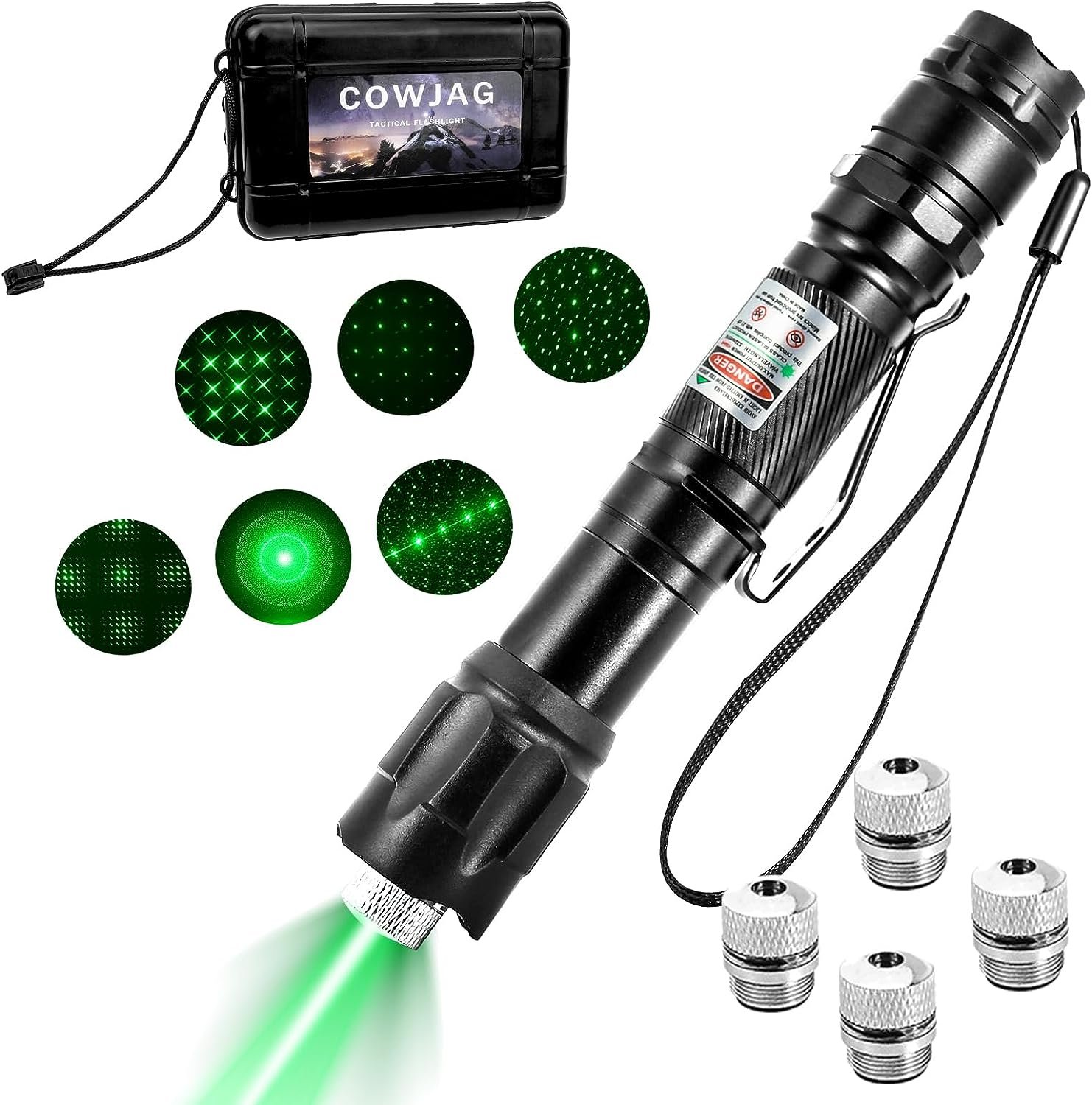 Cowjag Green Laser Pointer High Power, Tactical Long Range [12,000 Ft ...