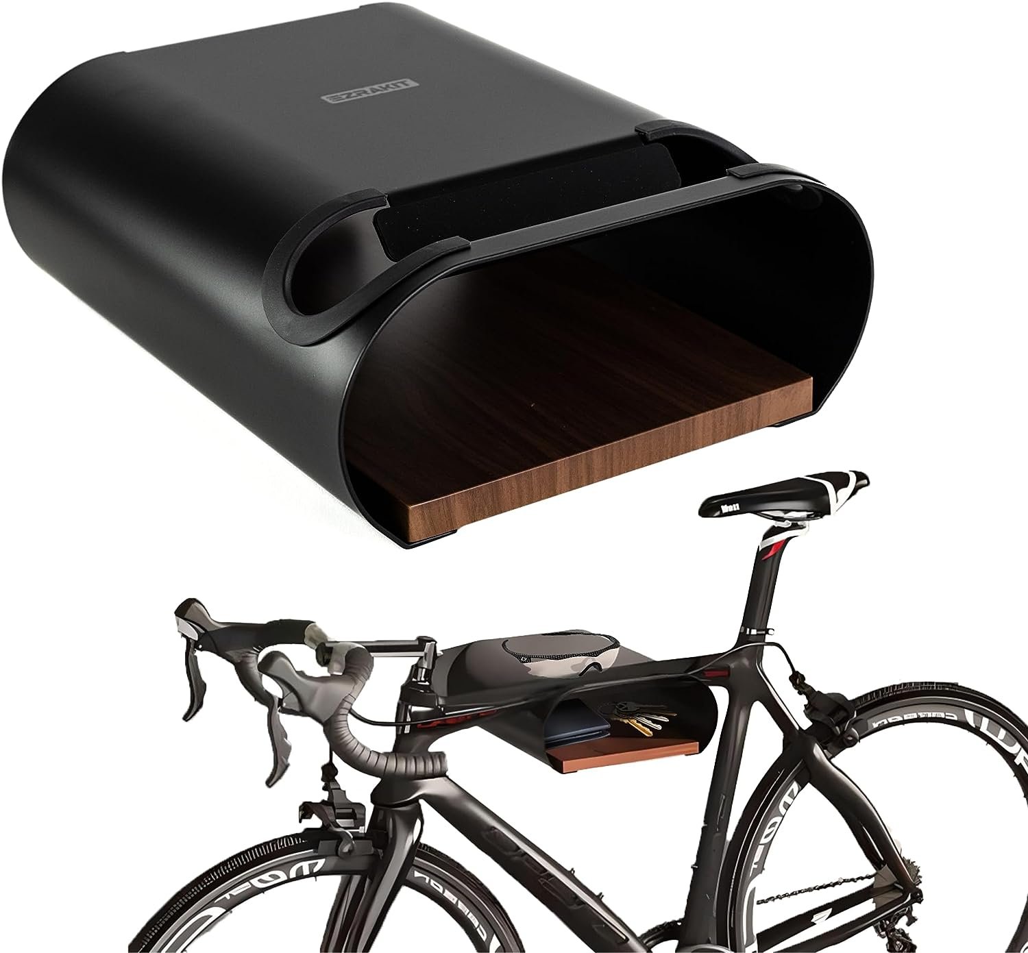 Indoor Bike Rack Wall Mount | Modern Black Horizontal Wall Bike Rack ...