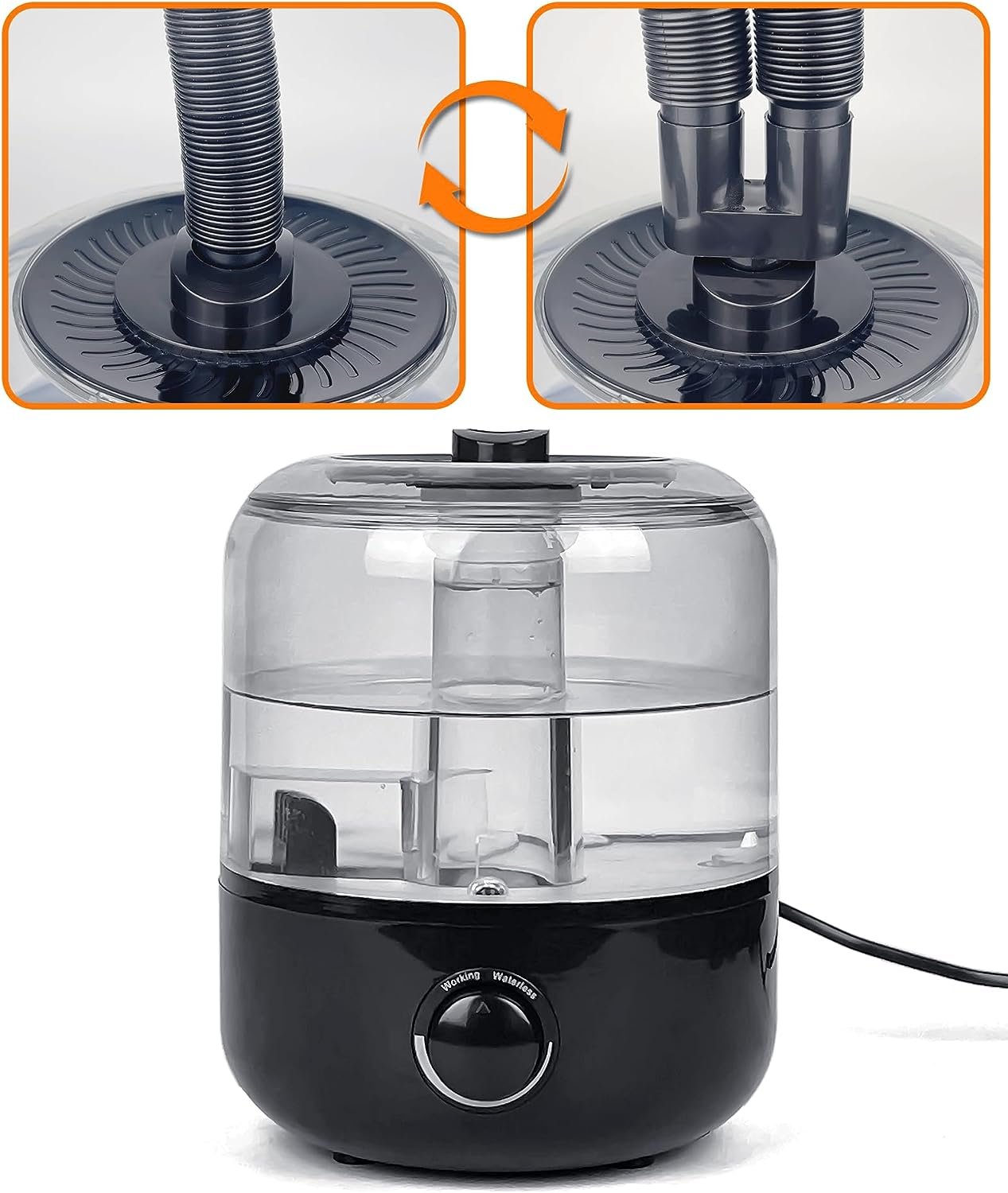 Reptile Humidifiers Foggers for Terrariums with 2.5L Visible Tank ...