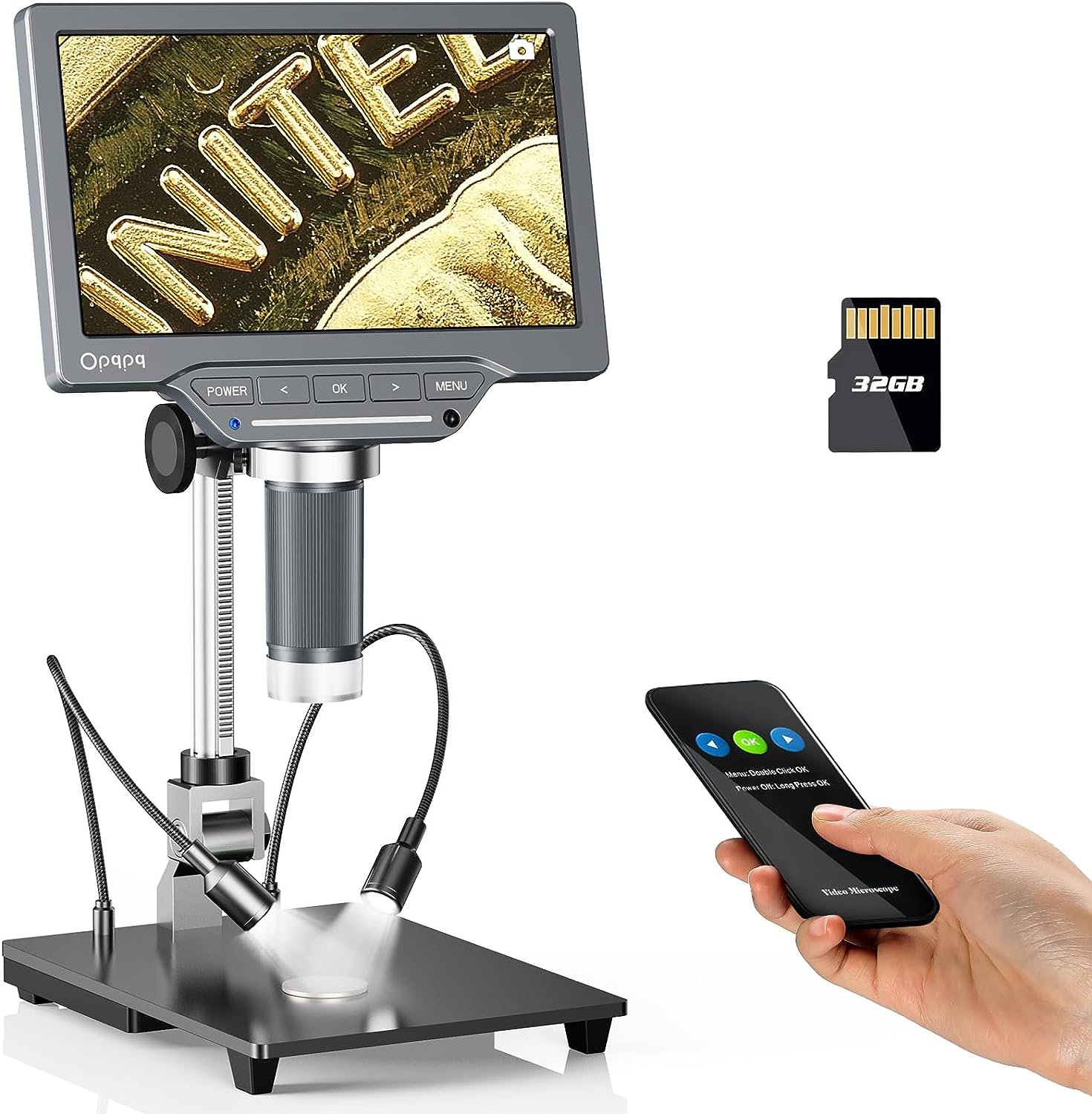 7" LCD Digital Micrscope, Coin Microscope for Error Coins, Coin ...