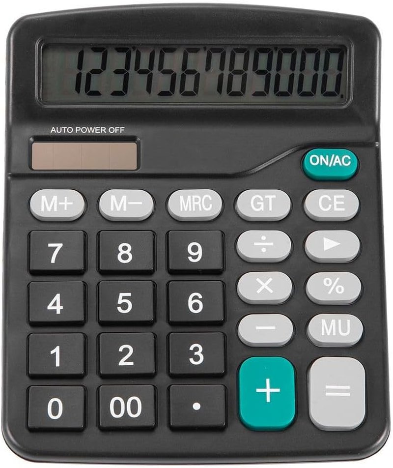 Upgraded Versioncalculator, 12-Digit Solar Cell Office Calculator with ...