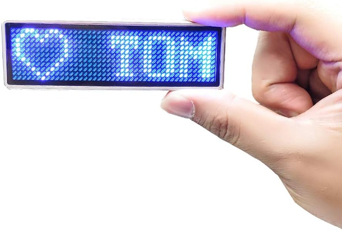 LED Name Badges Business Card Badges Business Card Screen Scrolling for ...