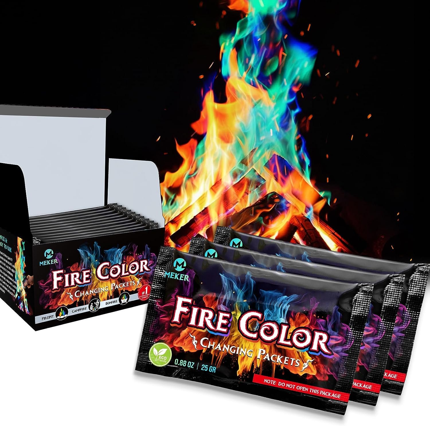 Fire Color Changing Packets - Fire Pit, Campfires, Outdoor Fireplaces ...
