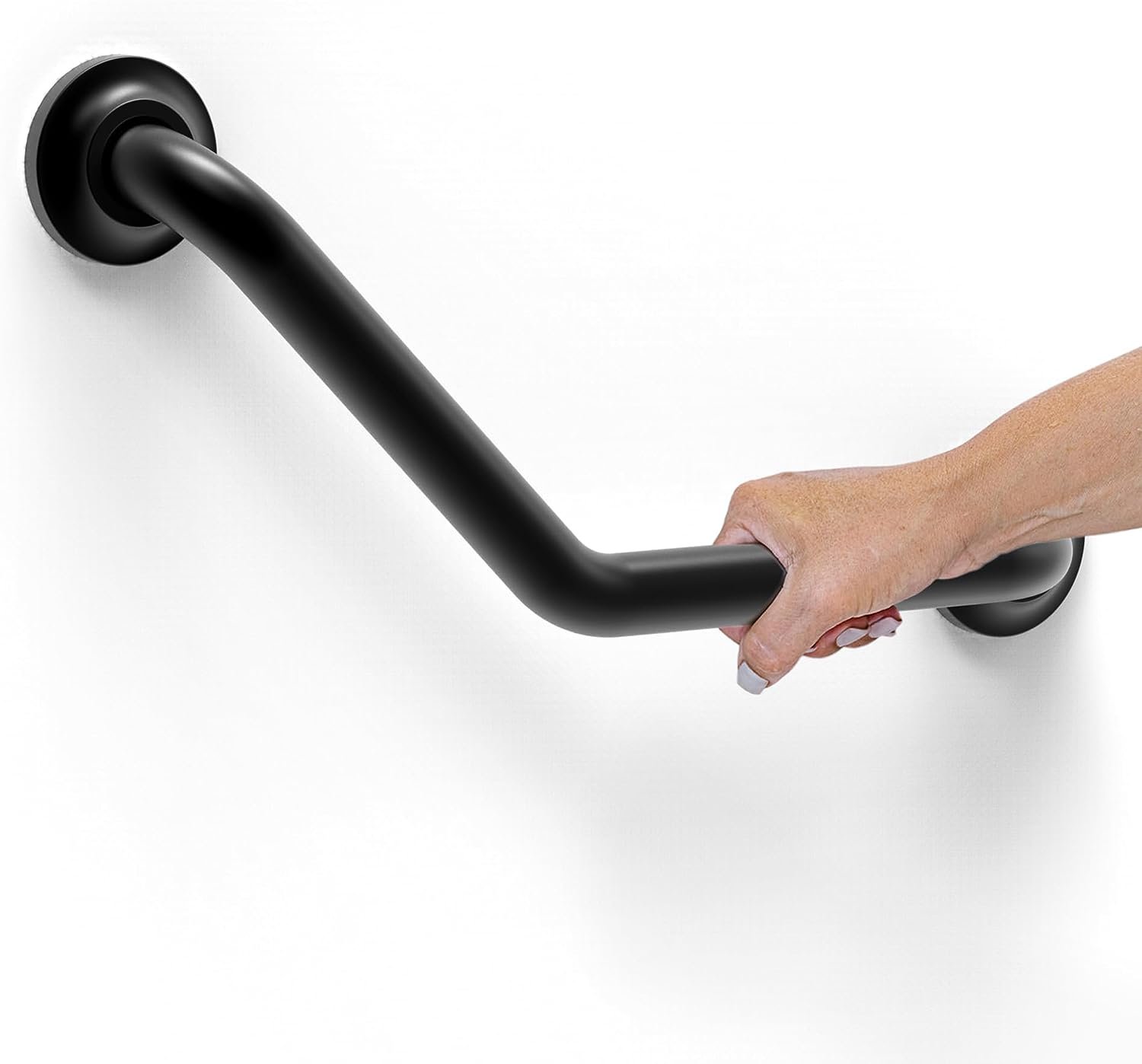 Ameriluck Decorative Angled Grab Bar for Stud Mount, ADA Compliant ...