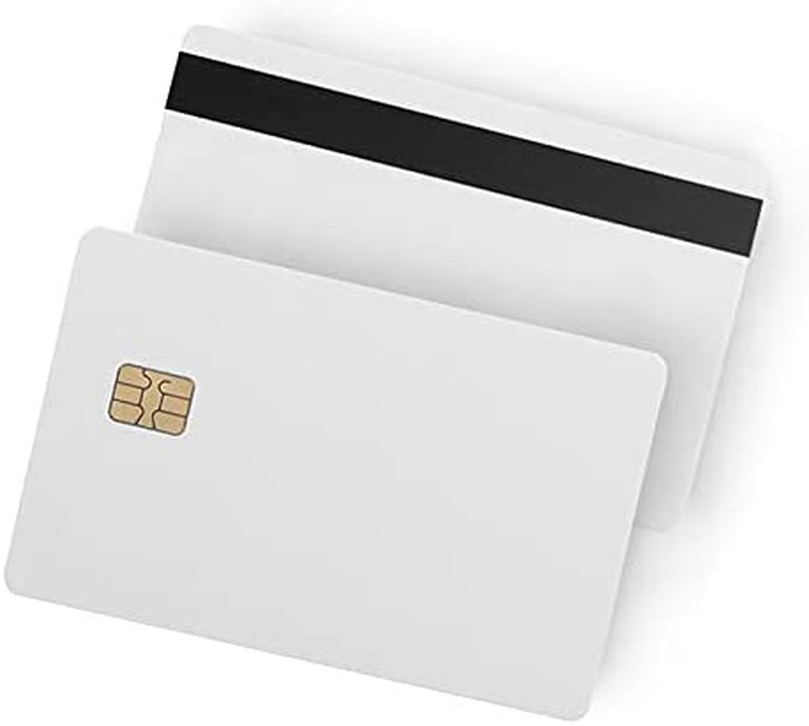 100 Pack - SLE4442 Chip Cards with Hi-Co Magnetic Stripe PVC - SLE 4442