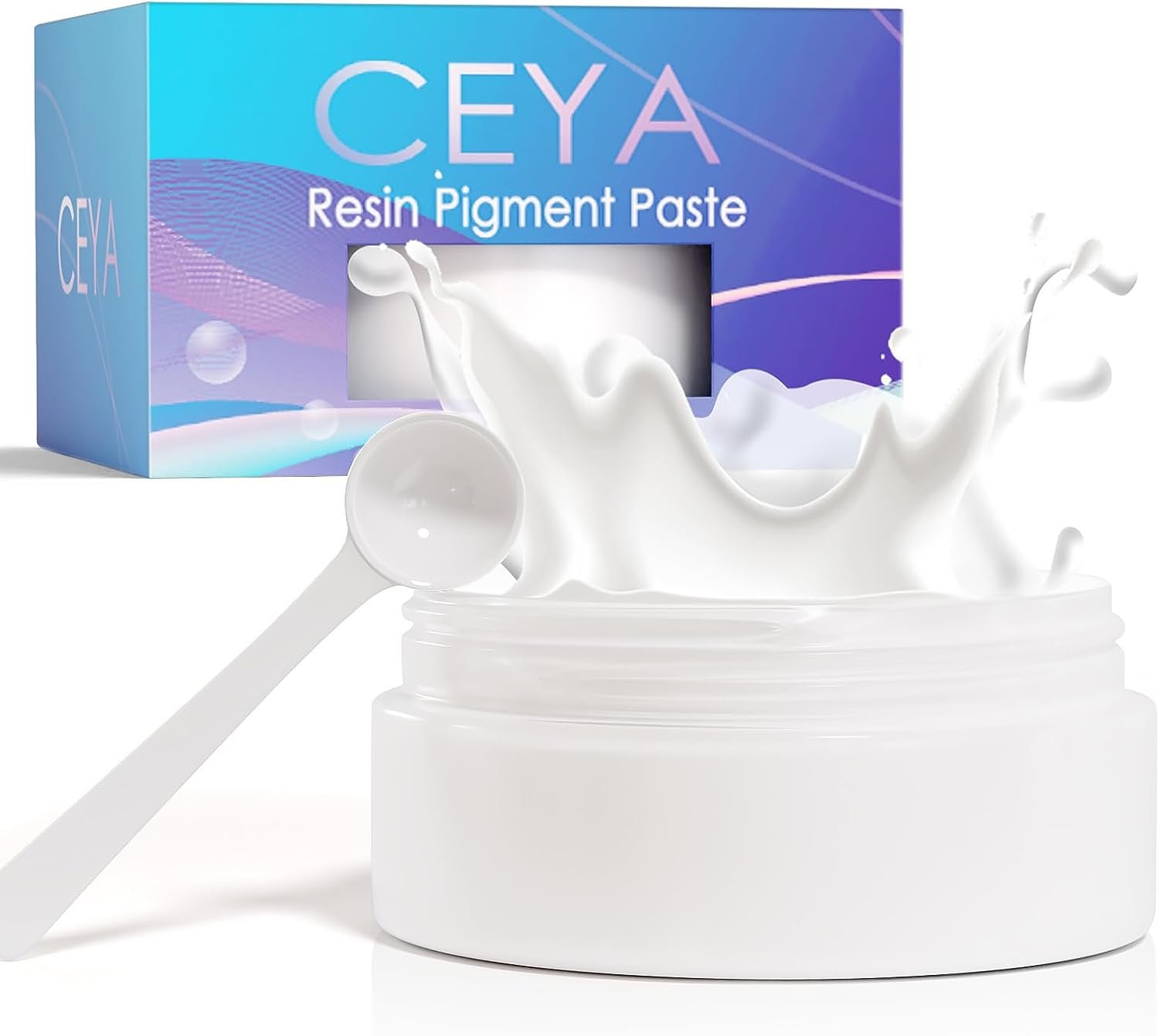 White Resin Pigment Paste, 3.5Oz/100G Epoxy Dye Pigment Opaque Epoxy ...