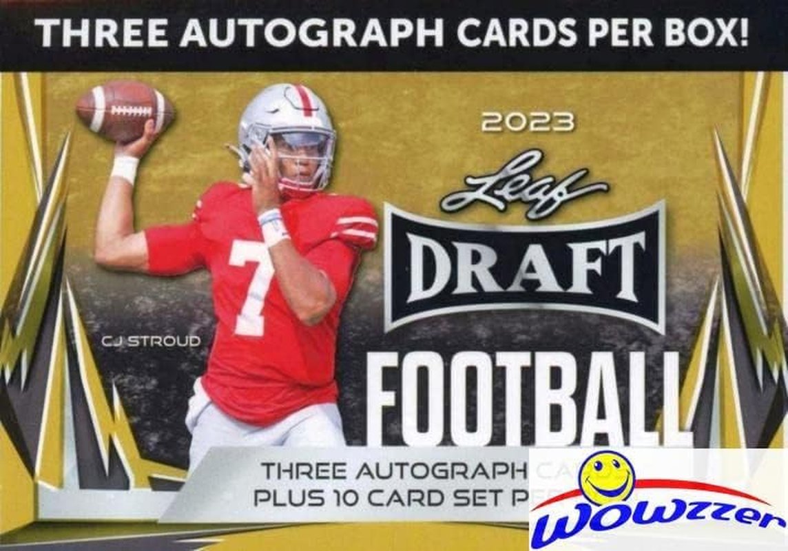 2023 Leaf Draft Football EXCLUSIVE GOLD Factory Sealed Blaster Box with ...