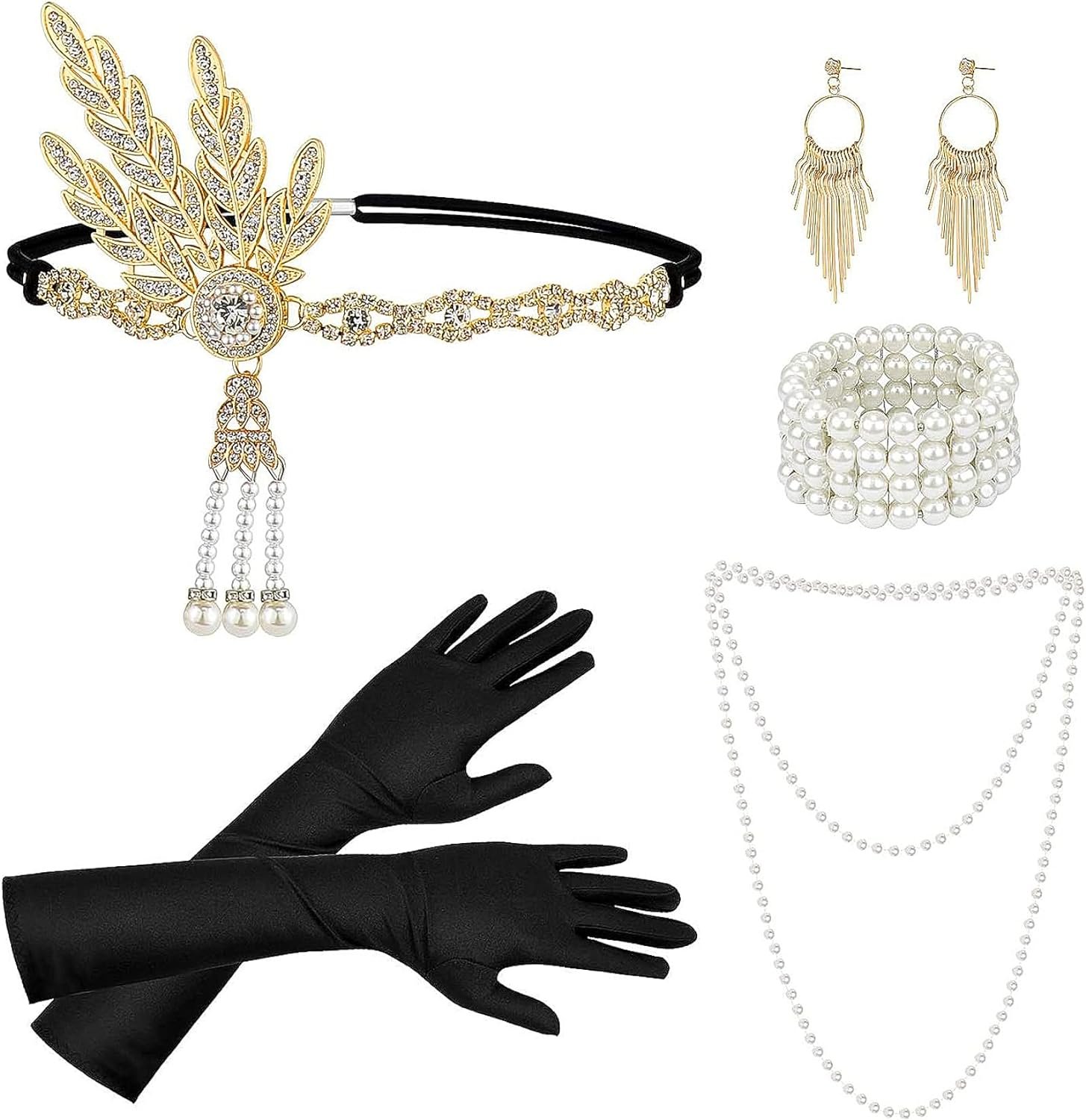 1920S Great Gatsby Accessories Set, Flapper Costume Accessories Roaring ...