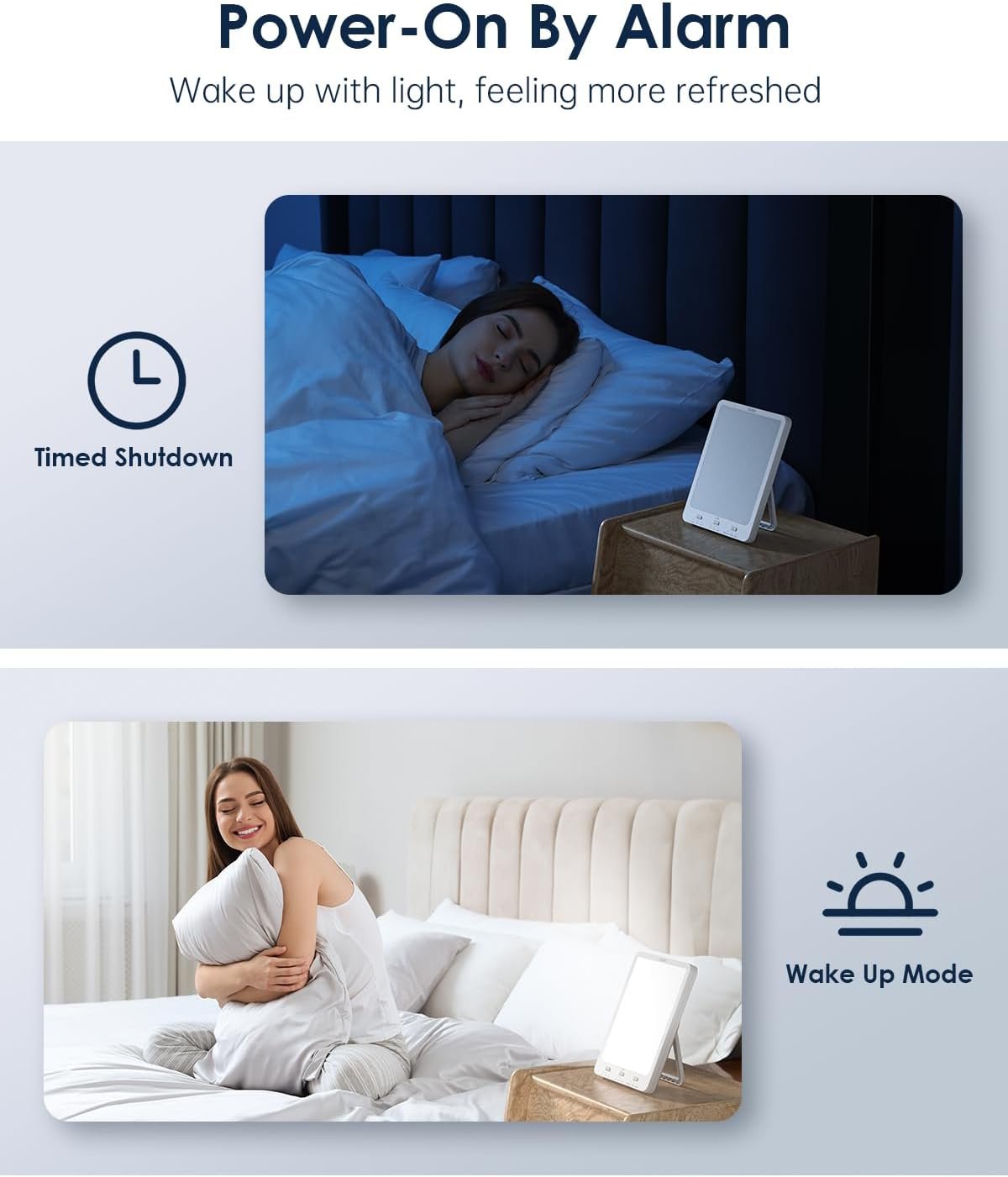 Light Therapy Lamp Rechargeable, 10000 Lux Sunlight Lamp, Therapy Light ...