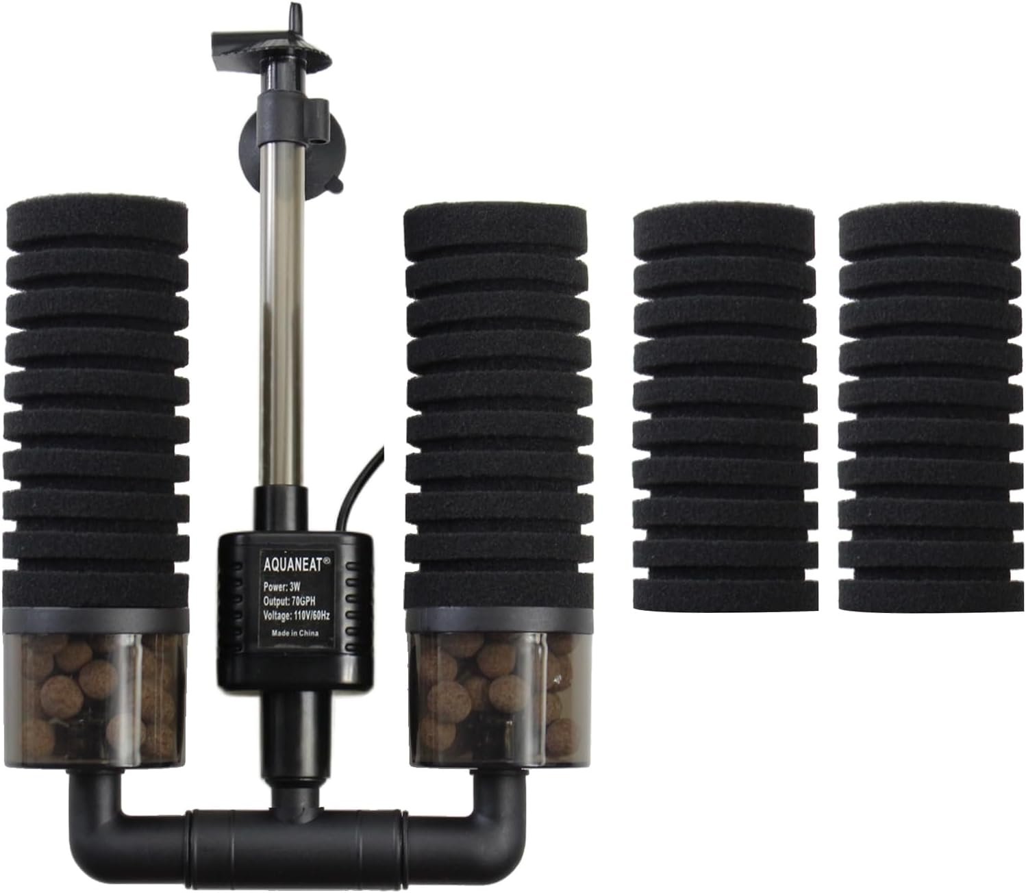 Electric Power Sponge Filter, Aquarium Sponge Filter with Pump ...