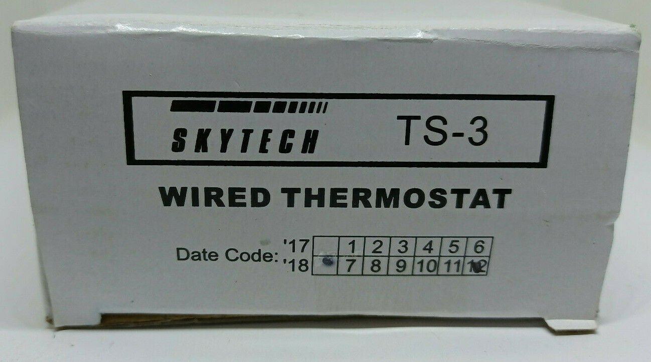 Skytech Ts 3 Wired Wall Mounted Thermostat Fireplace Control Sky Ts 3 New