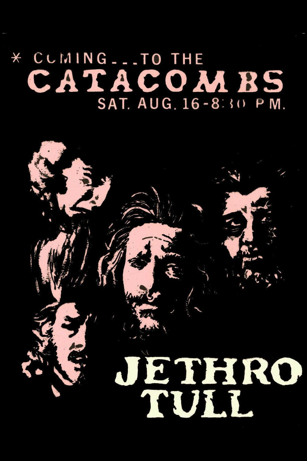 Jethro Tull at The Catacombs in Houston Texas Concert Poster 1969 13x19 ...