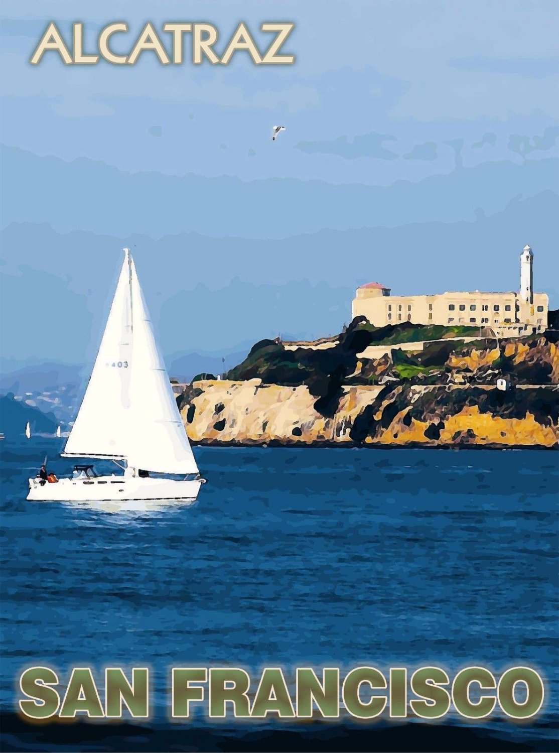 Alcatraz San Francisco Poster 13x19 inches