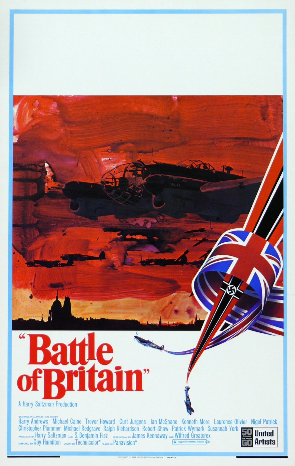 Battle of Britain Movie Poster 13x19 inches