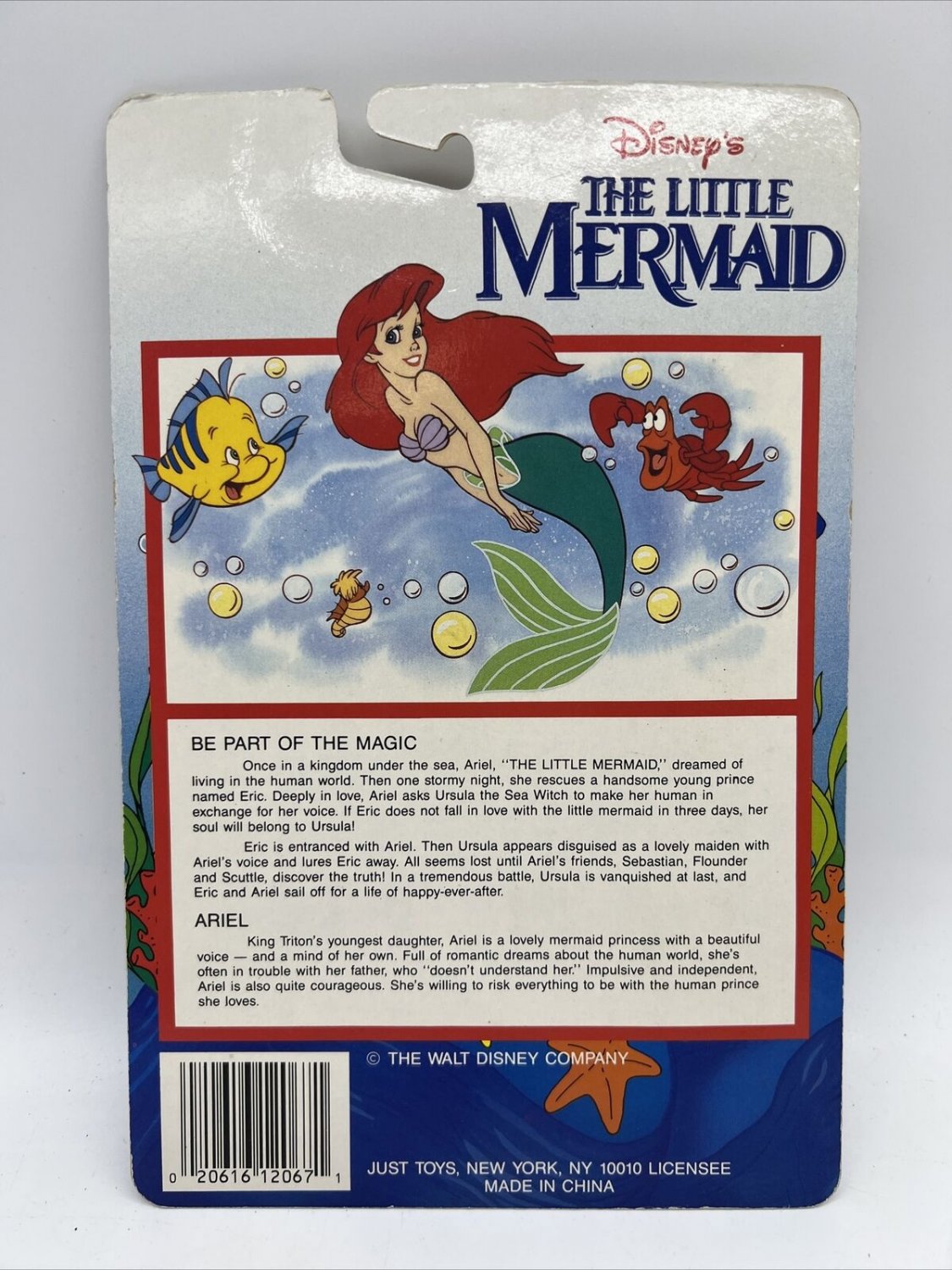 Disney The Little Mermaid Ariel Bend Ems Bendable Figure Just Toys ...