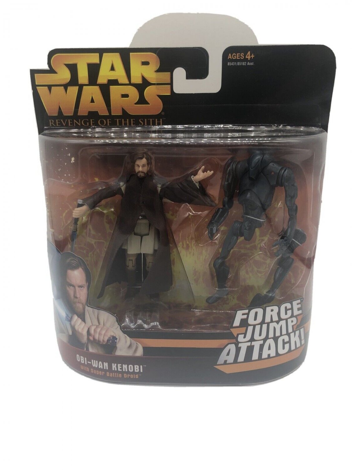 Star Wars Revenge of the Sith Obi-Wan Kenobi Foce Jump Attack 2005 ...