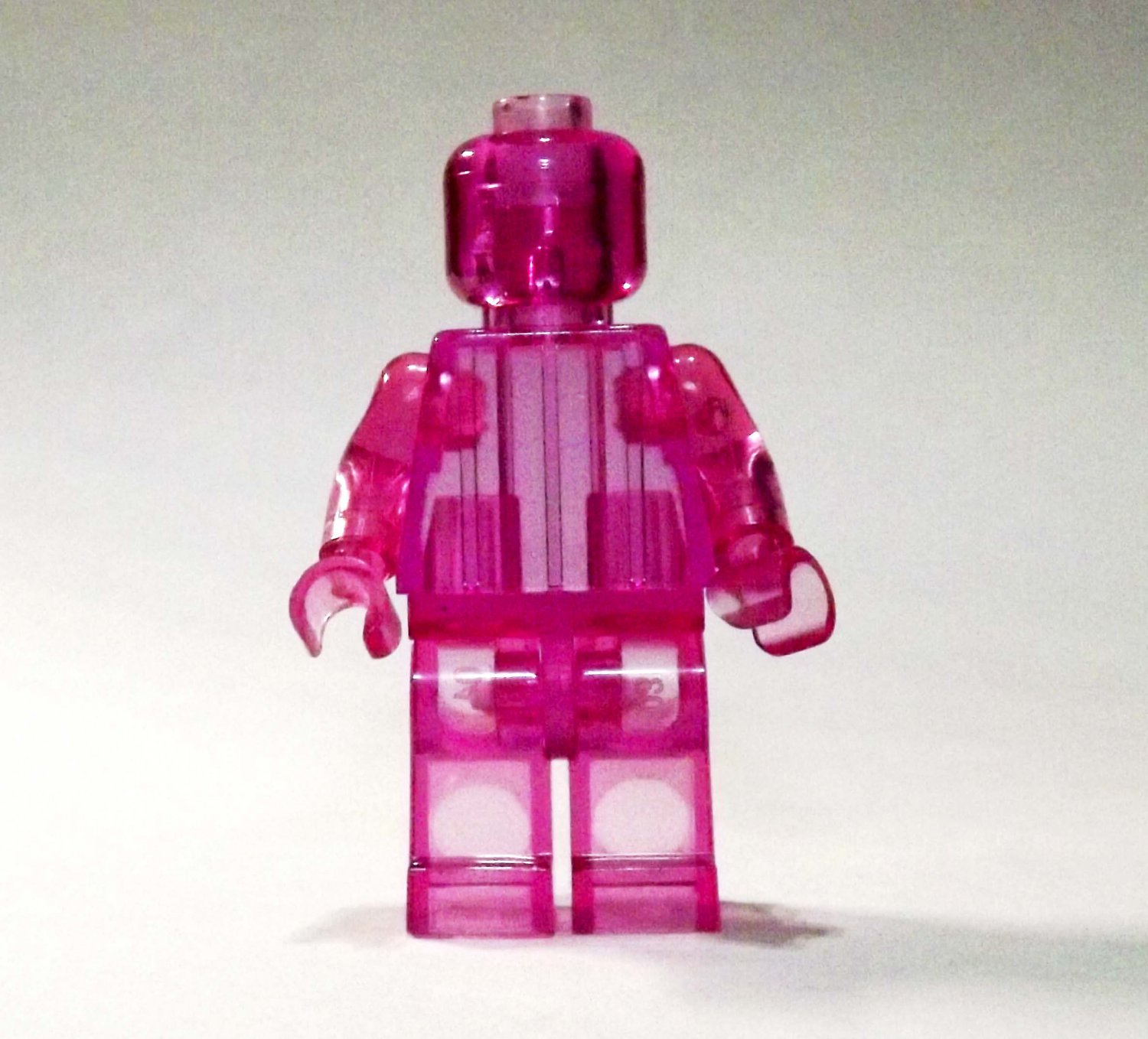 Clear Transparent Pink blank Custom Minifigure Toys