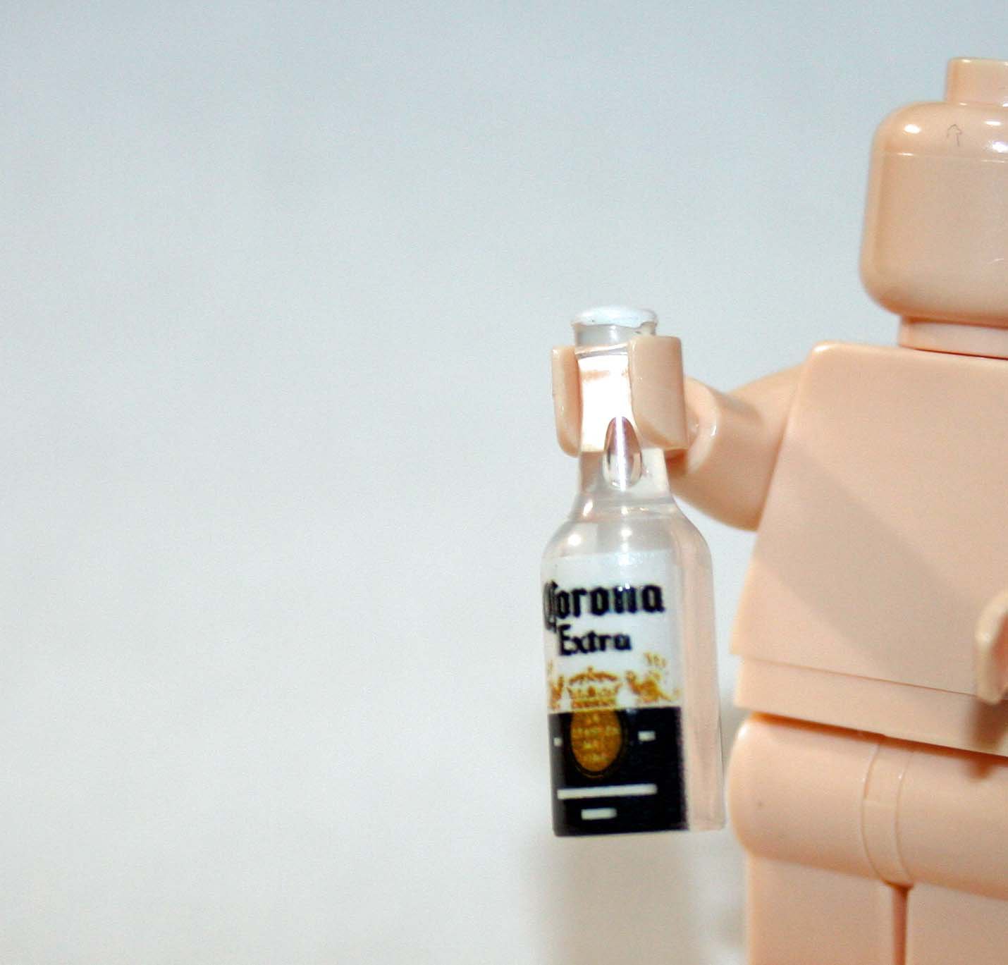 Corona Extra beer Alcohol bottle fors Custom Minifigure Toys
