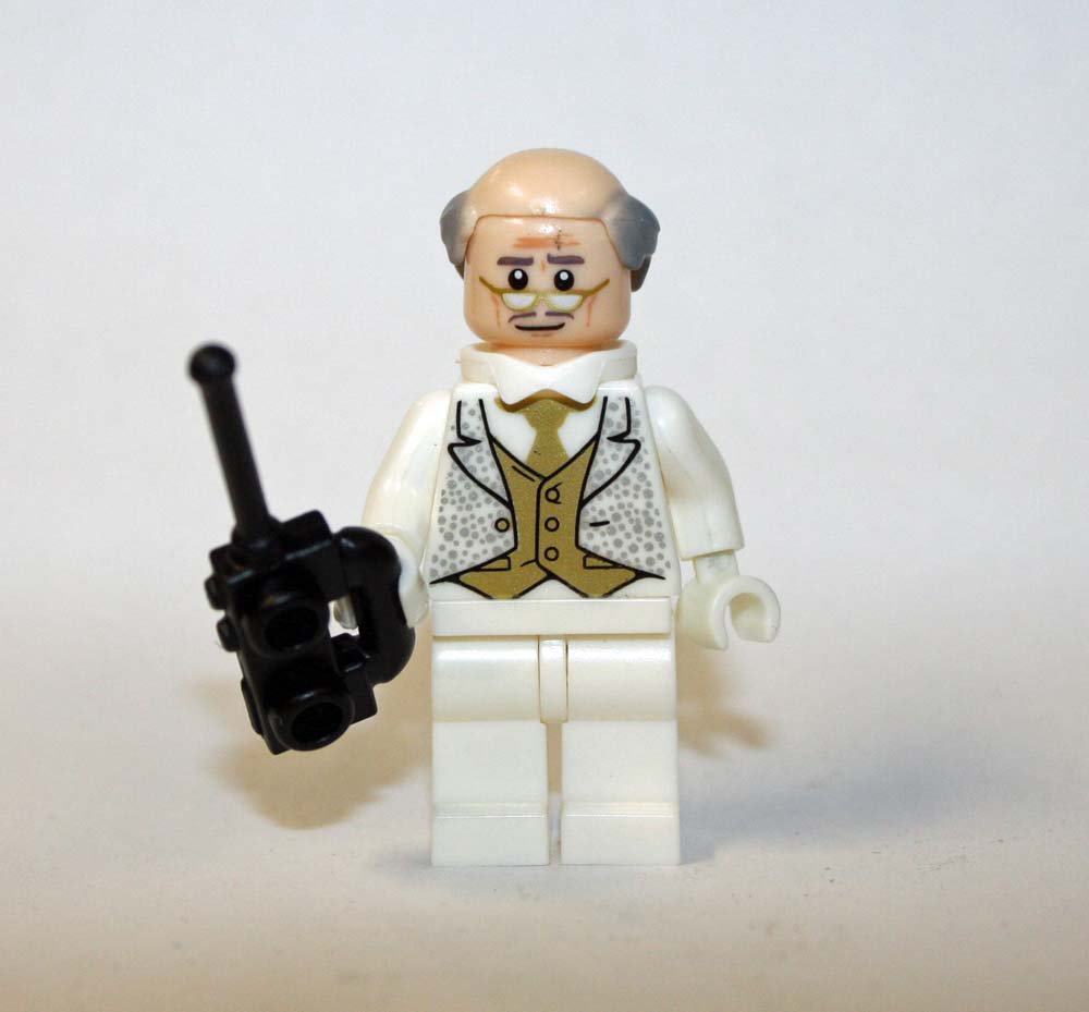 Alfred Butler Batman Movie White suit Custom Minifigure Toys