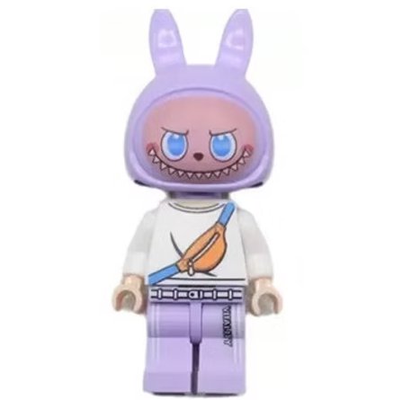 Labubu Light Purple Cartoon Minifigure US Seller
