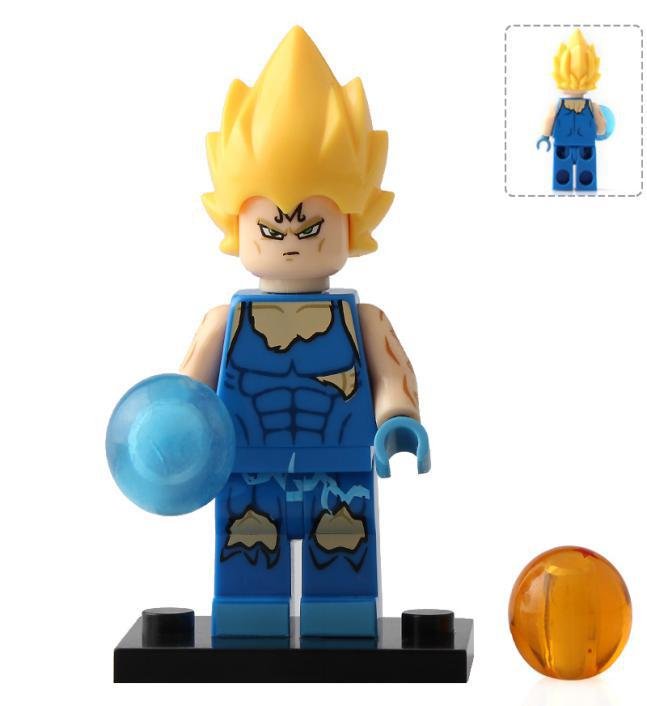 Dragon Ball Z Gogeta Vegeta Xeno Goku Vegeto Manga Anime Minifigure ...