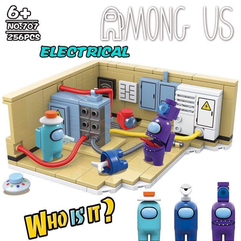 Among Us Electrical Background Minifigure Compatible Lego Minifgs ...