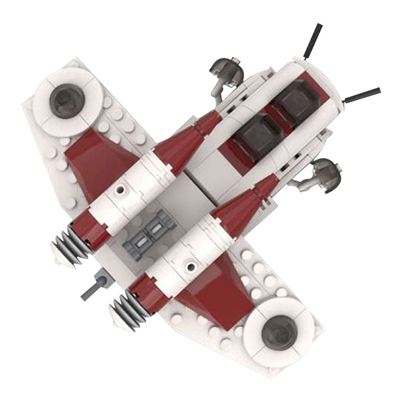 Star Wars MOC 47874 Republic Gunship Midi Scale Mandalorian Building ...