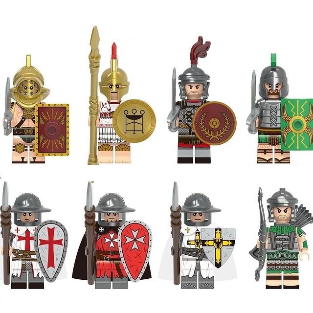 Warrios Crusader Medieval Knights Roman Greek Teutonic Soldier ...