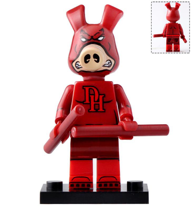 Spider-Ham Captain Hamerica Iron Hampool Green Ant-Ham Minifigure ...